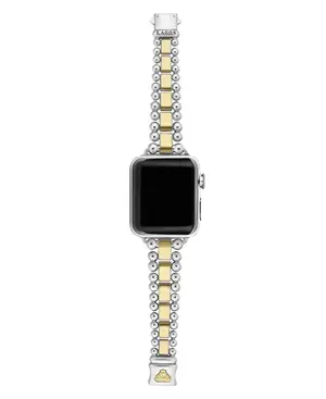 Lagos Smart Caviar Apple Watch Bracelet - Gold/silver