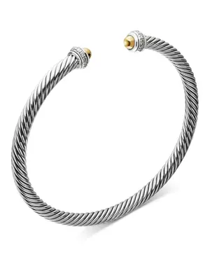 David Yurman Cable Classic Bracelet With Diamonds