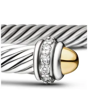 David Yurman Cable Classic Bracelet With Diamonds