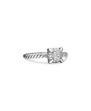 David Yurman Petite Chatelaine Diamond Ring - Silver