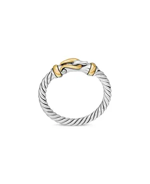 David Yurman Petite Buckle Ring - Silver/gold