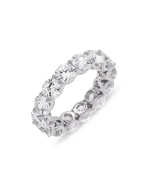 ADINA EDEN Adinas Jewels Sterling Eternity Band Ring - Silver