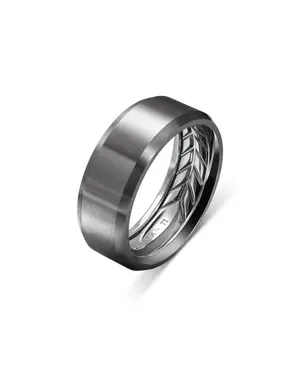 David Yurman Mm Beveled Band - Silver