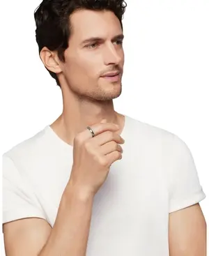 David Yurman Titanium Band Ring - Silver