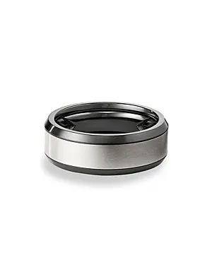 David Yurman David Yurman Titanium Beveled Band 8.5mm Black Titanium/grey Titanium