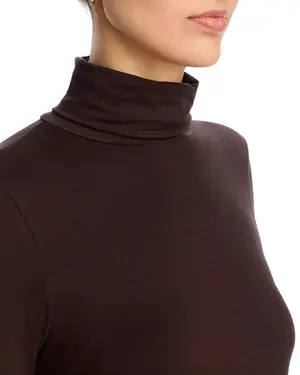 Majestic Filatures Soft Touch Long Sleeve Turtleneck - Coffee