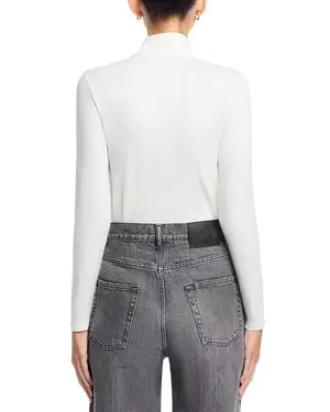 Majestic Filatures Soft Touch Long Sleeve Turtleneck - Cream