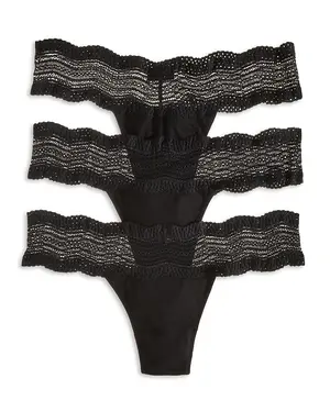 Cosabella Dolce G-strings, Set Of 3 - Black/black/black