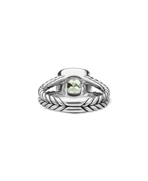 David Yurman Petite Albion Ring With And Diamonds - Prasiolite