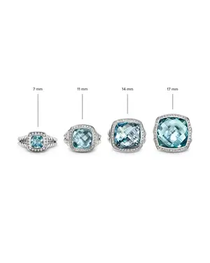 David Yurman Petite Albion Ring With And Diamonds - Prasiolite