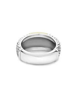 Lagos 18k Yellow Gold & Sterling Silver Bar Ring