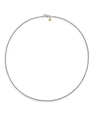 David Yurman Baby Box Chain Necklace - Silver/yellow Gold