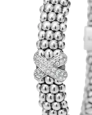 Lagos Sterling Silver Diamond Bracelet