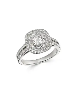 Bloomingdale'S 2.0 Tcw Cushion Cut Diamond Engagement Ring - White