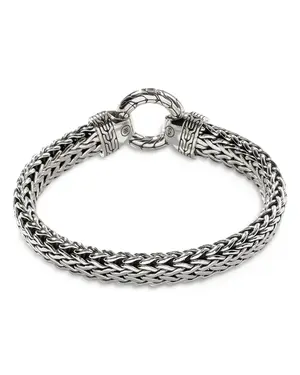John Hardy Sterling Classic Chain Ring Clasp Bracelet