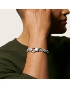 John Hardy Sterling Classic Chain Ring Clasp Bracelet