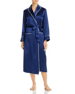 Gingerlily Silk Robe Exclusive - Navy