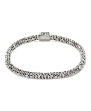John Hardy Sterling Silver Bracelet With Blue Sapphires - Blue/silver