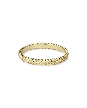 Lagos Caviar Collection 18k Micro-beaded Ring - Gold