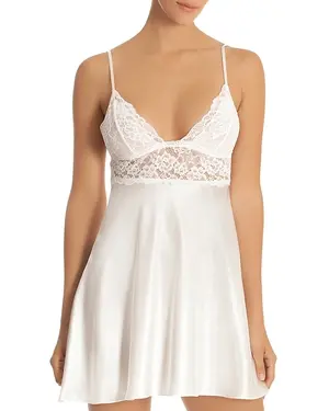 IN BLOOM BY JONQUIL Satin Charmeuse Chemise Exclusive - Ivory