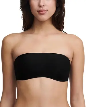 Chantelle Soft Stretch Padded Bandeau Bra - Black
