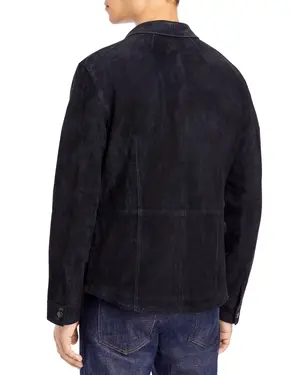 John Varvatos Collection Suede Shirt Jacket