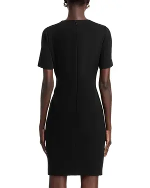 T Tahari Judianne Fitted Sheath Dress - Black