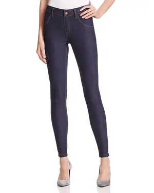 Hue Essential Denim Leggings - Deep Indigo Wash