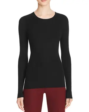 Theory Mirzi B Merino Wool Top - Black