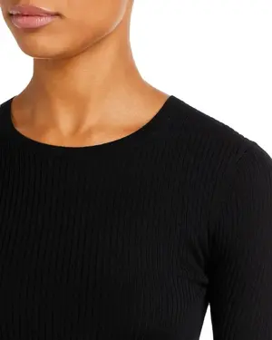 Theory Mirzi B Merino Wool Top - Black