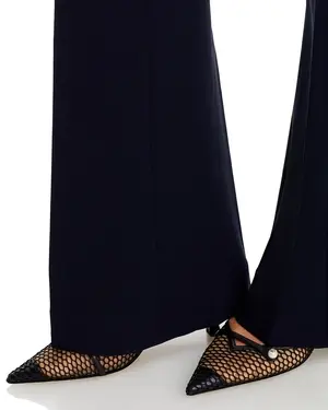 Theory Demitria Admiral Crepe Flared Pants - Deep Navy