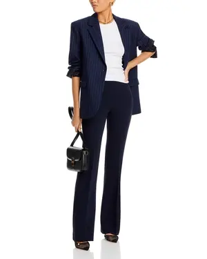 Theory Demitria Admiral Crepe Flared Pants - Deep Navy