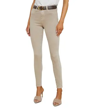 L'Agence Marguerite Mid Rise Skinny Jeans - Biscuit