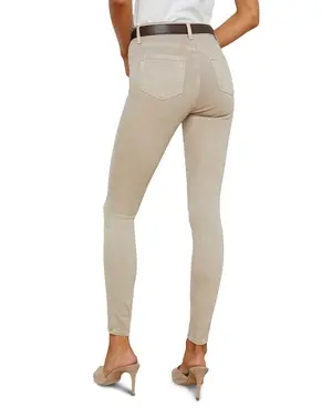 L'Agence Marguerite Mid Rise Skinny Jeans - Biscuit