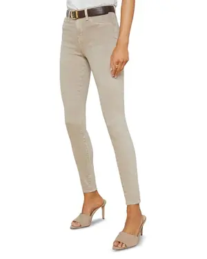 L'Agence Marguerite Mid Rise Skinny Jeans - Biscuit
