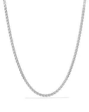David Yurman Large Box Chain Necklace - Silver