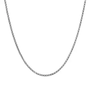 David Yurman David Yurman Small Box Chain Necklace Silver