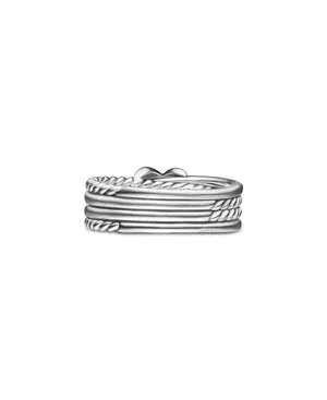 David Yurman X Collection Diamond Ring - Silver