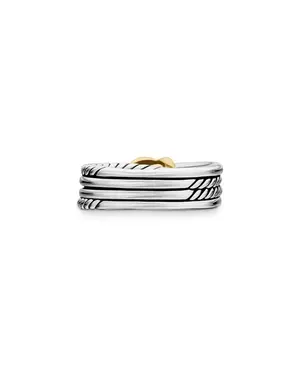 David Yurman 18k Gold Crossover Ring