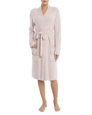 Barefoot Dreams Cozychic Lite Ribbed Robe - Faded Rose-pearl