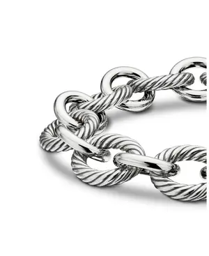 David Yurman Oval Link Chain Bracelet - Silver