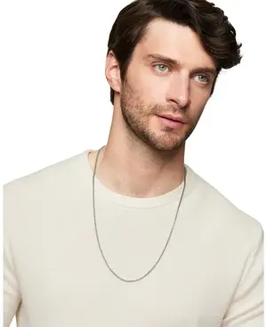 David Yurman Small Box Chain - Silver