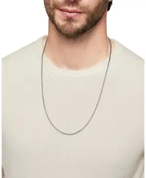 David Yurman Small Box Chain - Silver