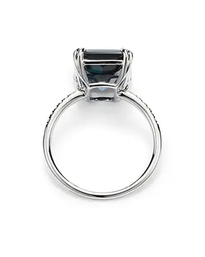 Bloomingdale'S London Blue Topaz And Diamond Statement Ring