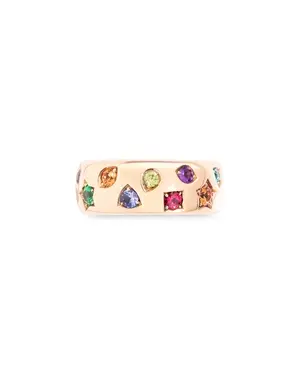 Pomellato 18k Rose Classic Iconica Multi-gemstone Band