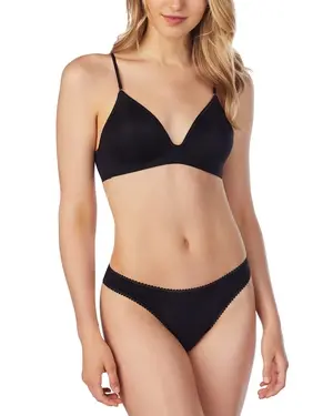 ON GOSSAMER Next To Nothing Microfiber Wireless T-shirt Bra - Black
