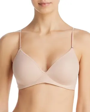 ON GOSSAMER Next To Nothing Microfiber Wireless T-shirt Bra - Champagne