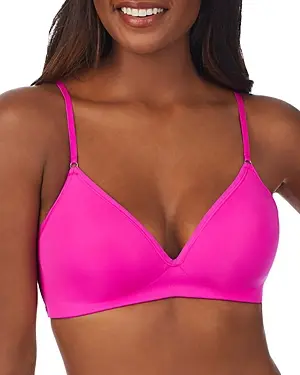 ON GOSSAMER Next To Nothing Microfiber Wireless T-shirt Bra Rhodadendrum