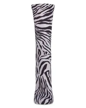 Natori Zebra Print Crew Socks