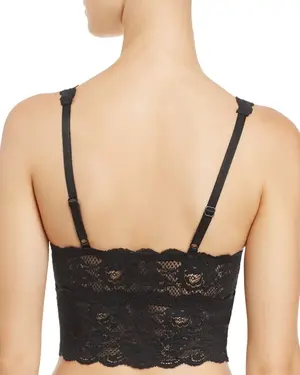 Cosabella Never Say Never Plungie Longline Bralette - Black